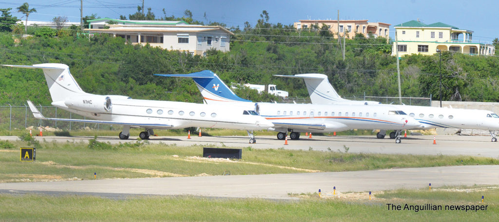 EXECUTIVE JETS CROWD ANGUILLA’S AIRPORT – The Anguillian Newspaper ...