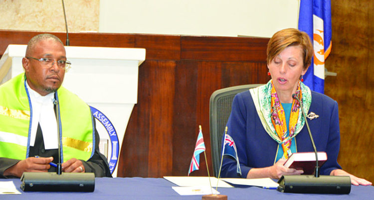 HER EXCELLENCY GOVERNOR JULIA CROUCH OBE SWORN IN TO COMMENCE HER ...